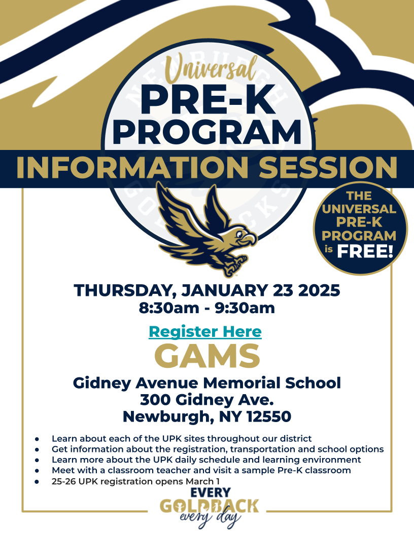 Pre-K Program Information Session - New Windsor Elementary School - NECSD